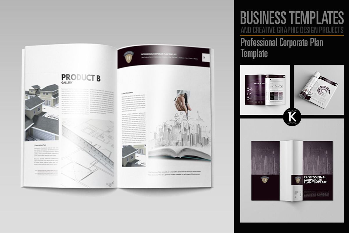 Professional Corporate Plan Template, a Templates & Theme by Keboto