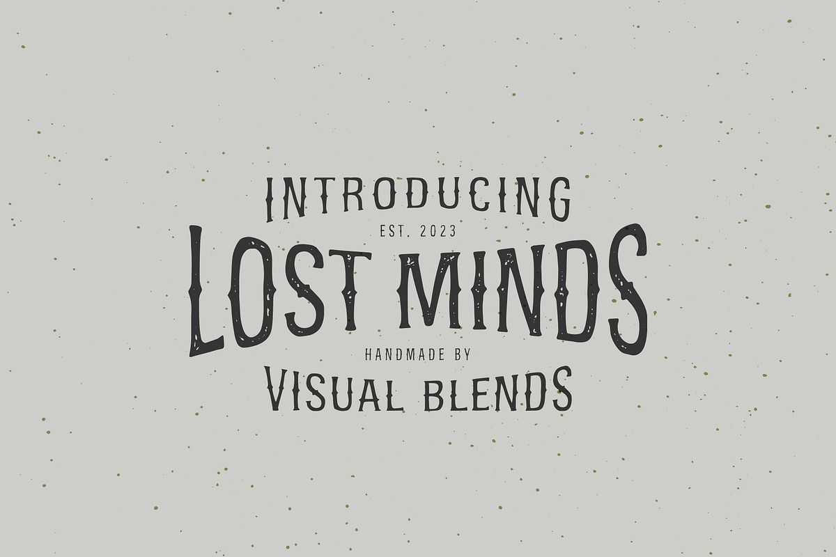 Lost Minds- A Handcrafted Font, a Blackletter Font by Visual Blends