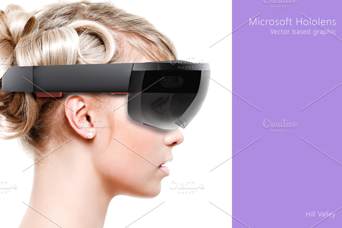 Microsoft Hololens - vector graphic, an Object Graphic by ...