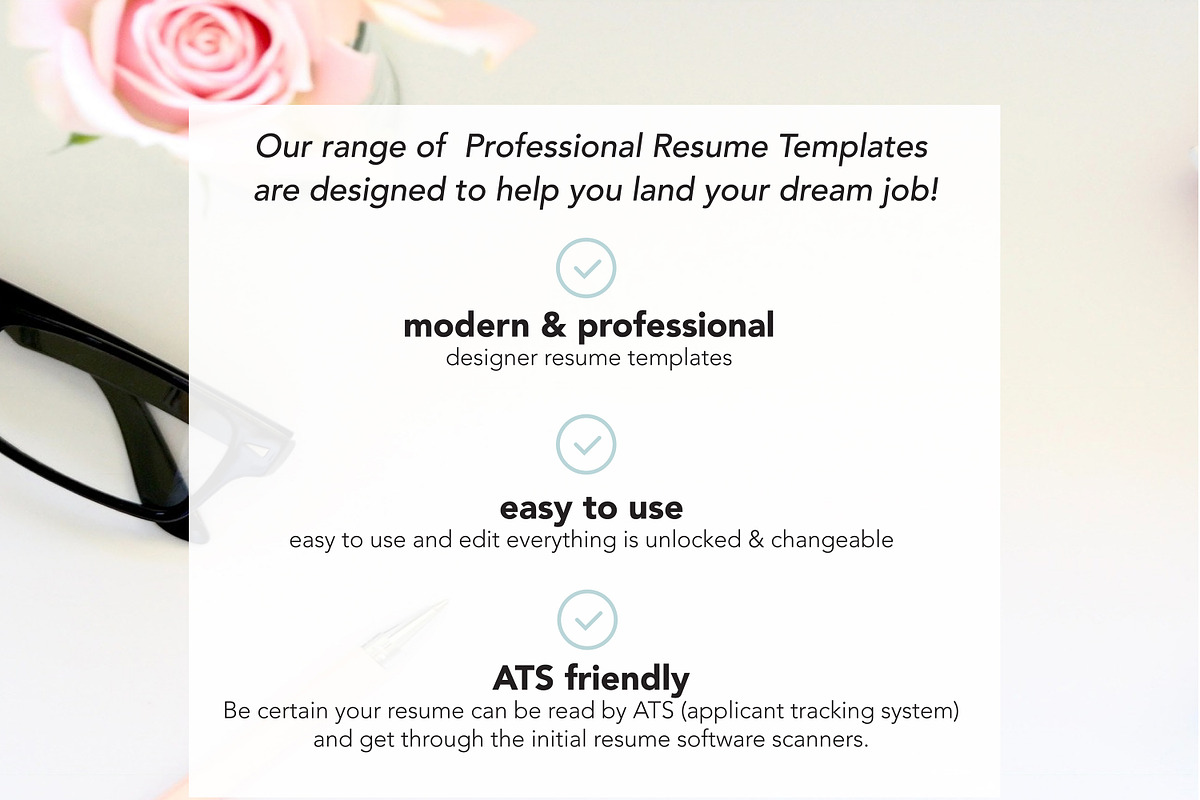 CV template 2 page EVA, a Resume Template by PinkJellyfish