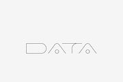 Data - Laser, Craft Cutter Font