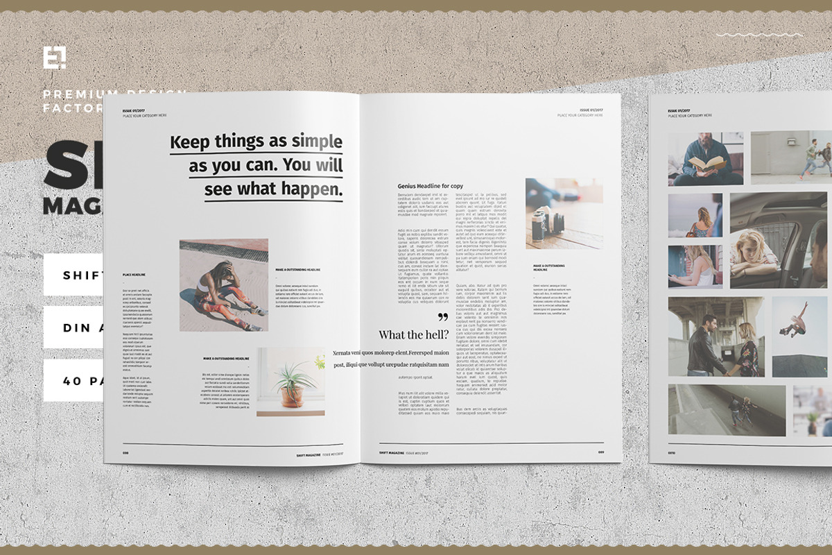 Shift Magazine, a Magazine Template by Egotype
