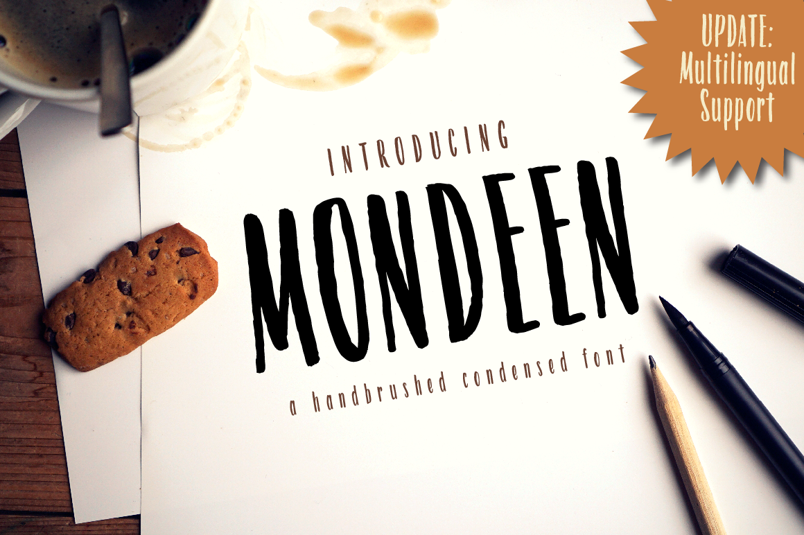Mondeen condensed, a Font by Fonts by ateliervonau