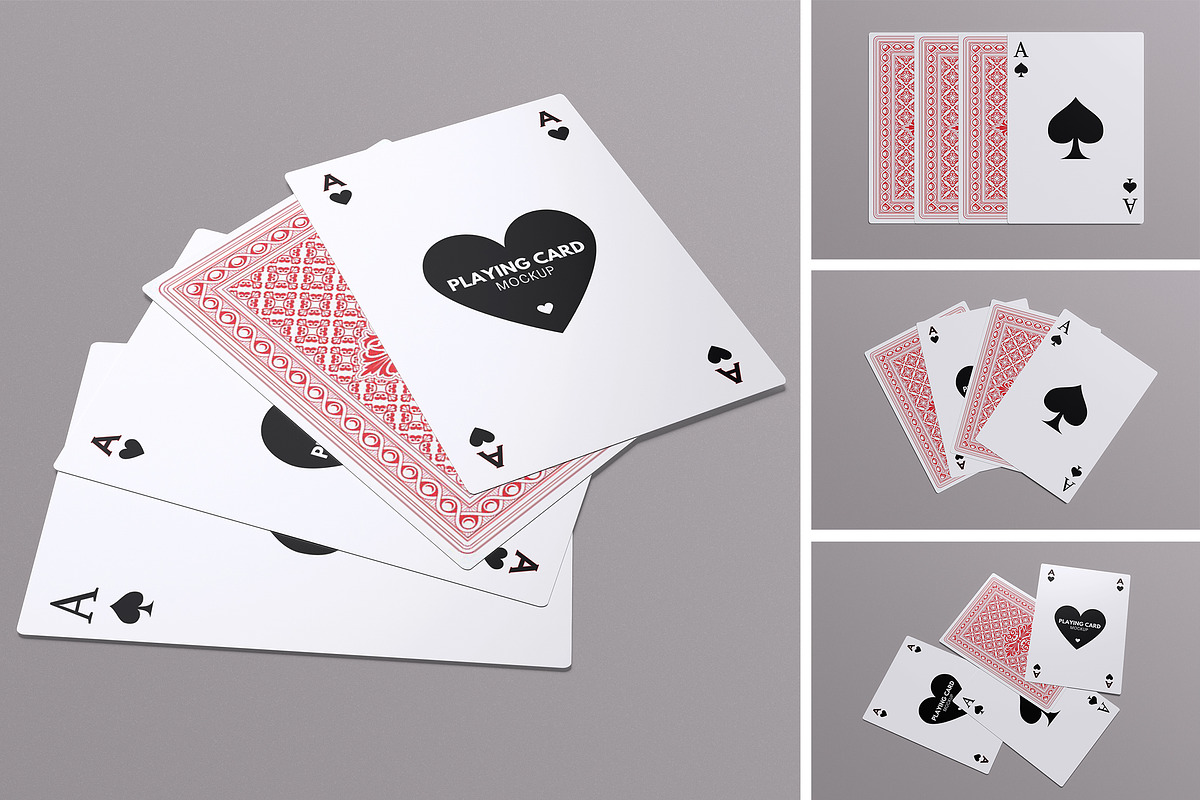 PSD Playing Card Mockup, an Advertising Mockup by xavier_studio
