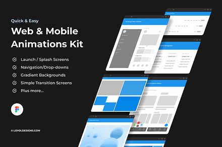 Mobile and Tablet UX UI kit, an UI Kit Template by Alireza Farzad