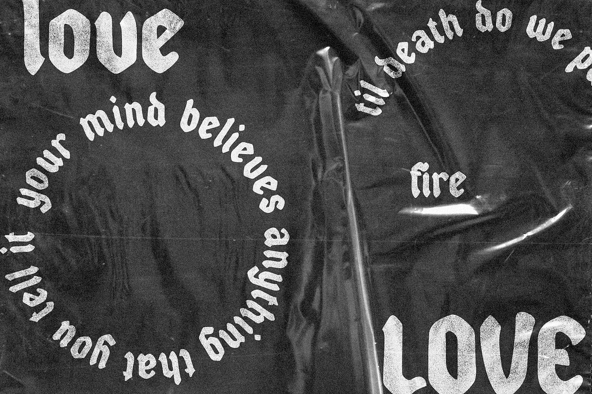 Breakdown | Modern Blackletter Font, a Blackletter Font by KA Designs