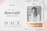 ROSE GOLD Magazine | Indd & Psd, a Magazine Template by Marigold Studios