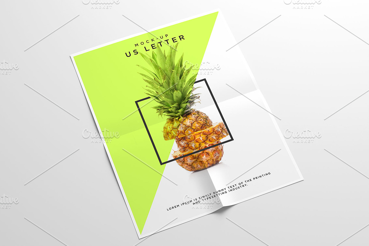 Us Letter Flyer Mockup, a Print Template by AlkStudio | Creative Market