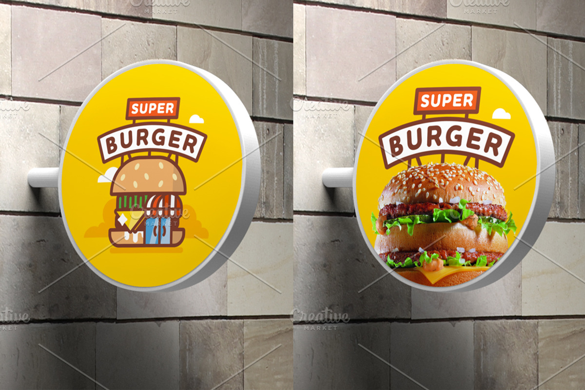 Super burger logo, a Branding & Logo Template by Dima&Leta Stolz