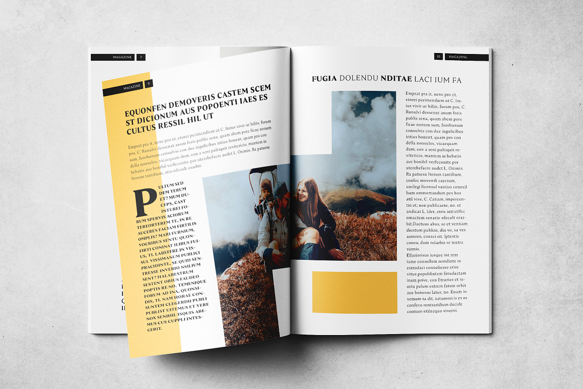 Minimal Magazine Layout