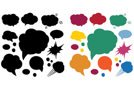 Comic bubbles, an Illustration by UVAconcept