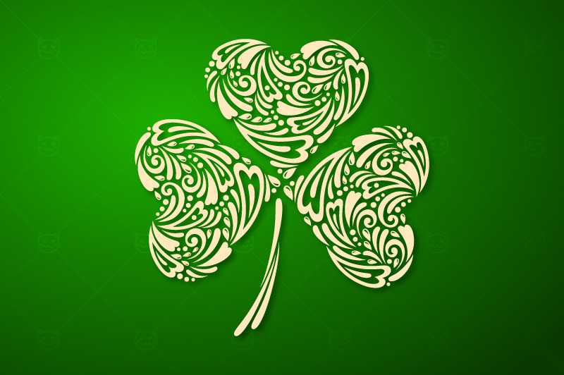 St. Patrick's day clover, an Illustration by kotoffei