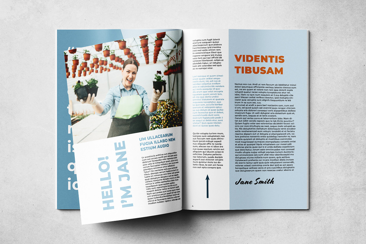 Magazine Layout, a Magazine Template by Grkic Creative