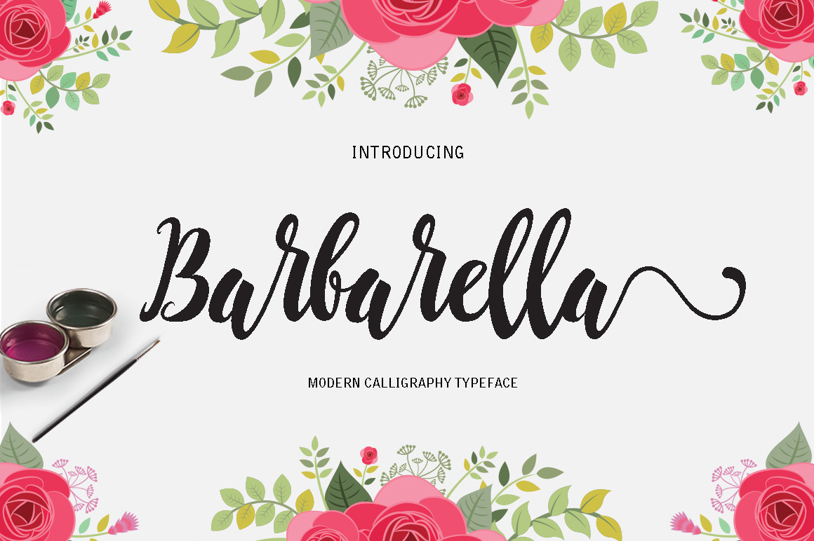 Barbarella, a Script Font by danti