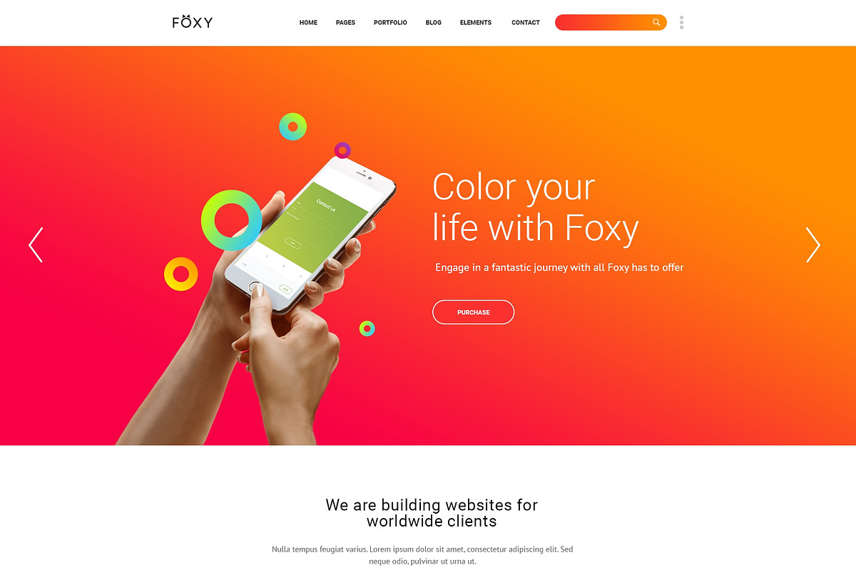Foxy - Creative WordPress Theme, a WordPress Template by Milo Studio