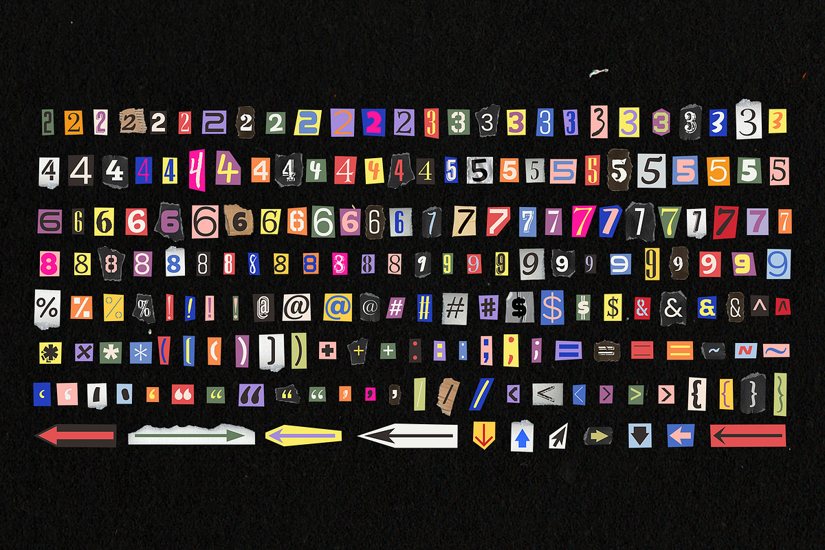 Ransom Note Letters Set, an Object Graphic by DesignerCandies