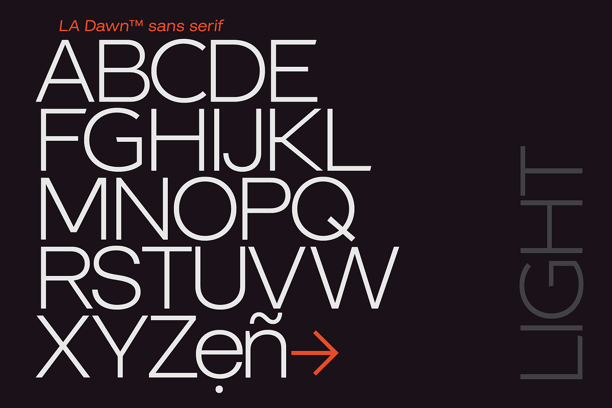 LA Dawn Designer Font