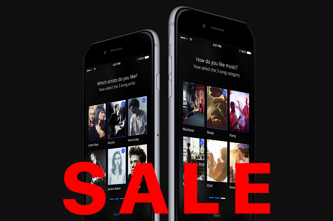 Beat Startup Music App UI Kit, an UI Kit Template by Design Universe