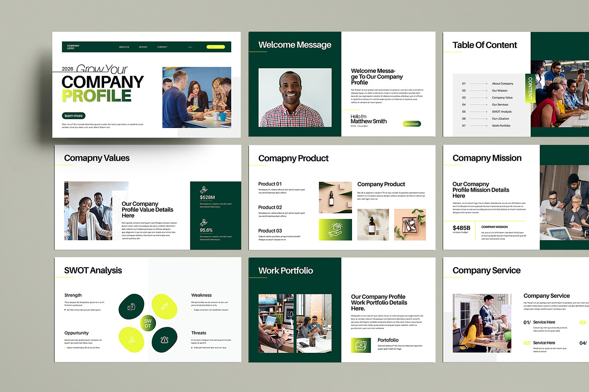 Company Profile Presentation Design
