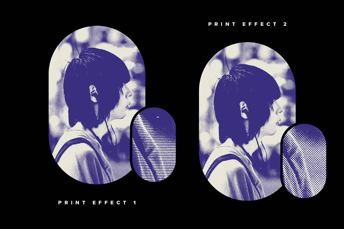 Grunge Duotone Photo Effects Pack, a Layer Style Add-On by Creative Veila