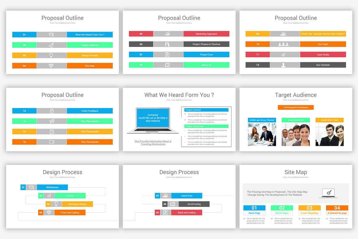 Business Proposal PowerPoint Design, a Presentation Template by OceanArt