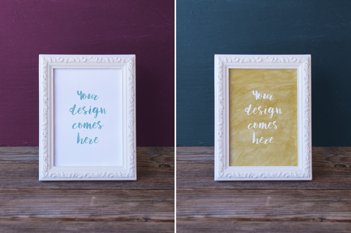 #2 Frame Mockup JPG + PSD, 8 files, a Print Template by friday supply