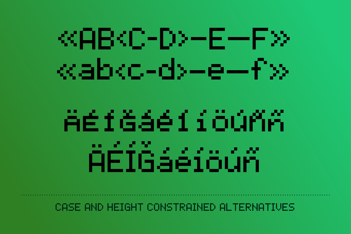 LCD Pixel font, a Font by SelfBuild Type