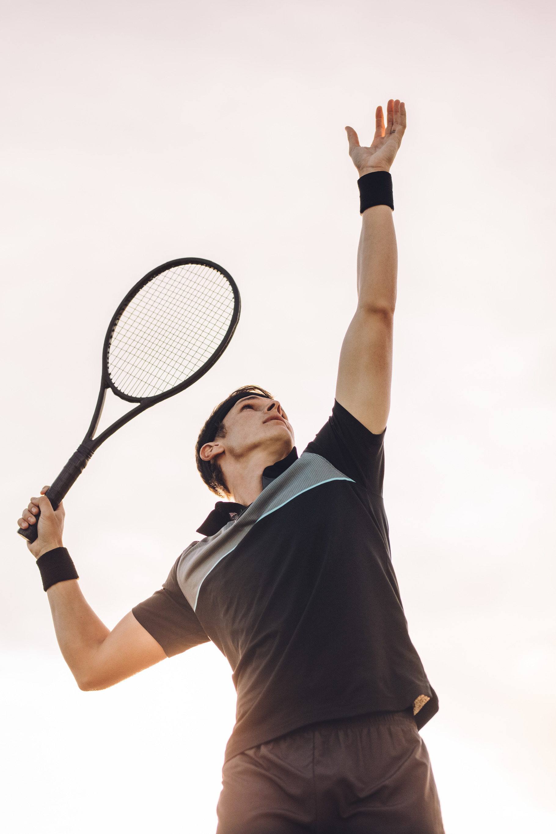 Professional tennis player serving | Sports & Recreation Stock Photos ...