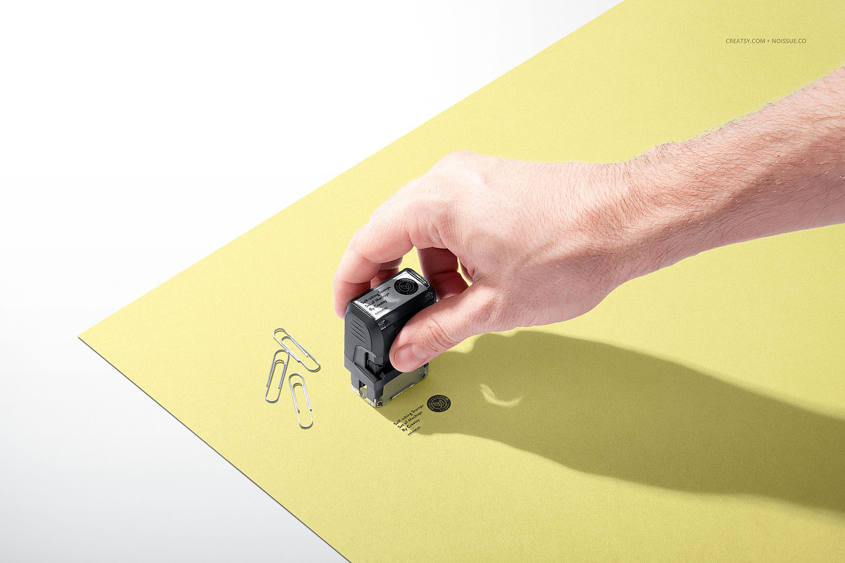 Noissue Self-inking Stamps Mockup, a Packaging Mockup by creatsy5