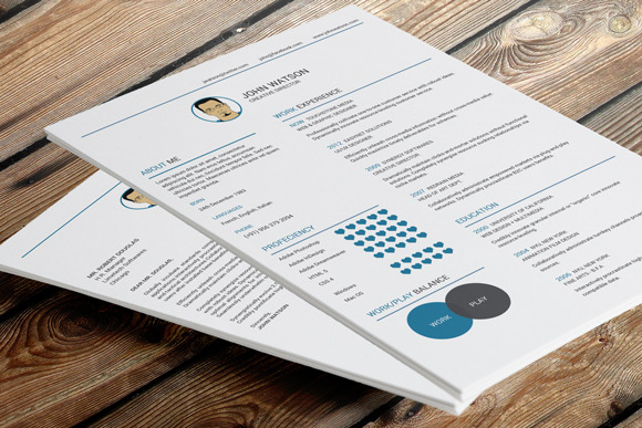 Flat Resume and Cover Letter, a Resume Template by Made by Mancie