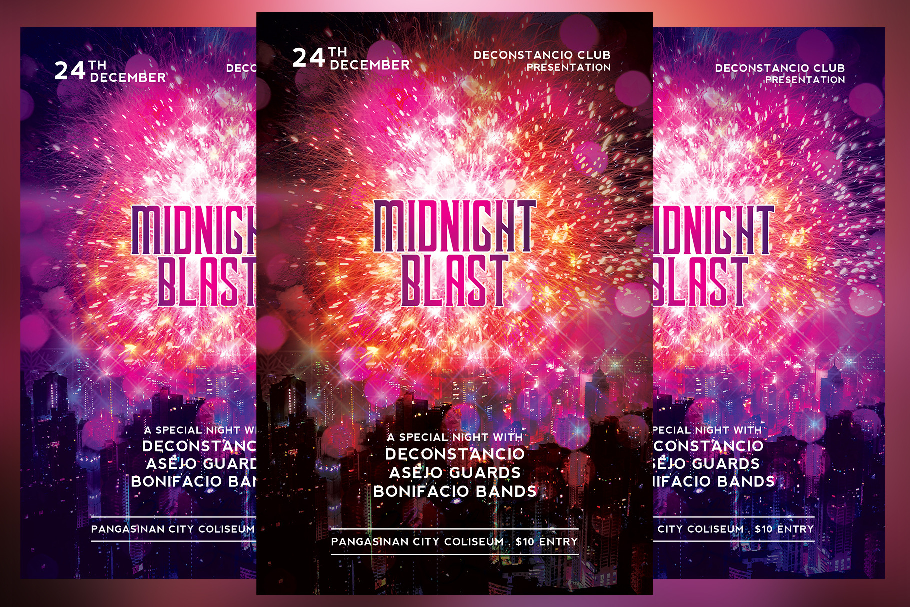 Midnight Blast Flyer, a Flyer Template by KiraYamato Design Studio