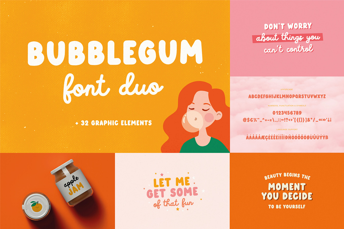 Cute Font BUNDLE, a Script Font by JuliaVolkova