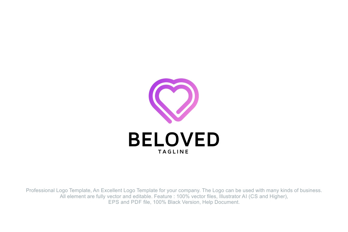 Beloved Infinity Love Logo Template, a Branding & Logo Template by ...
