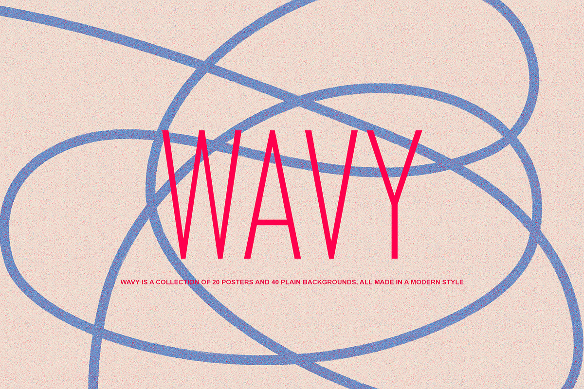 WAVY Posters Collection, a Background Graphic by NKate