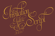 Invitation Script, a Script Font by Intellecta Design