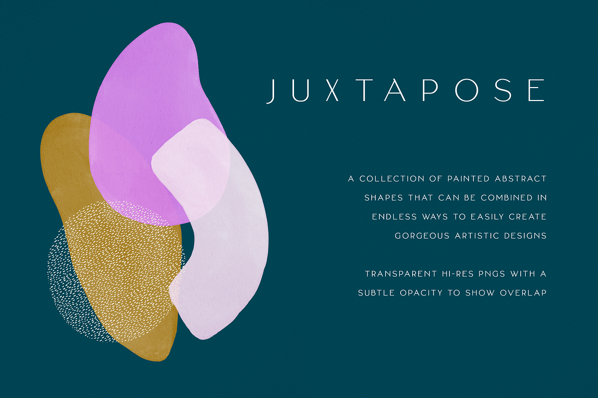 Juxtapose Abstract Shapes, a Background Graphic by Opal Creative