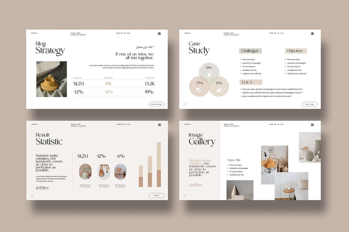 Webinar and Course Slides Template, a Presentation Template by ...