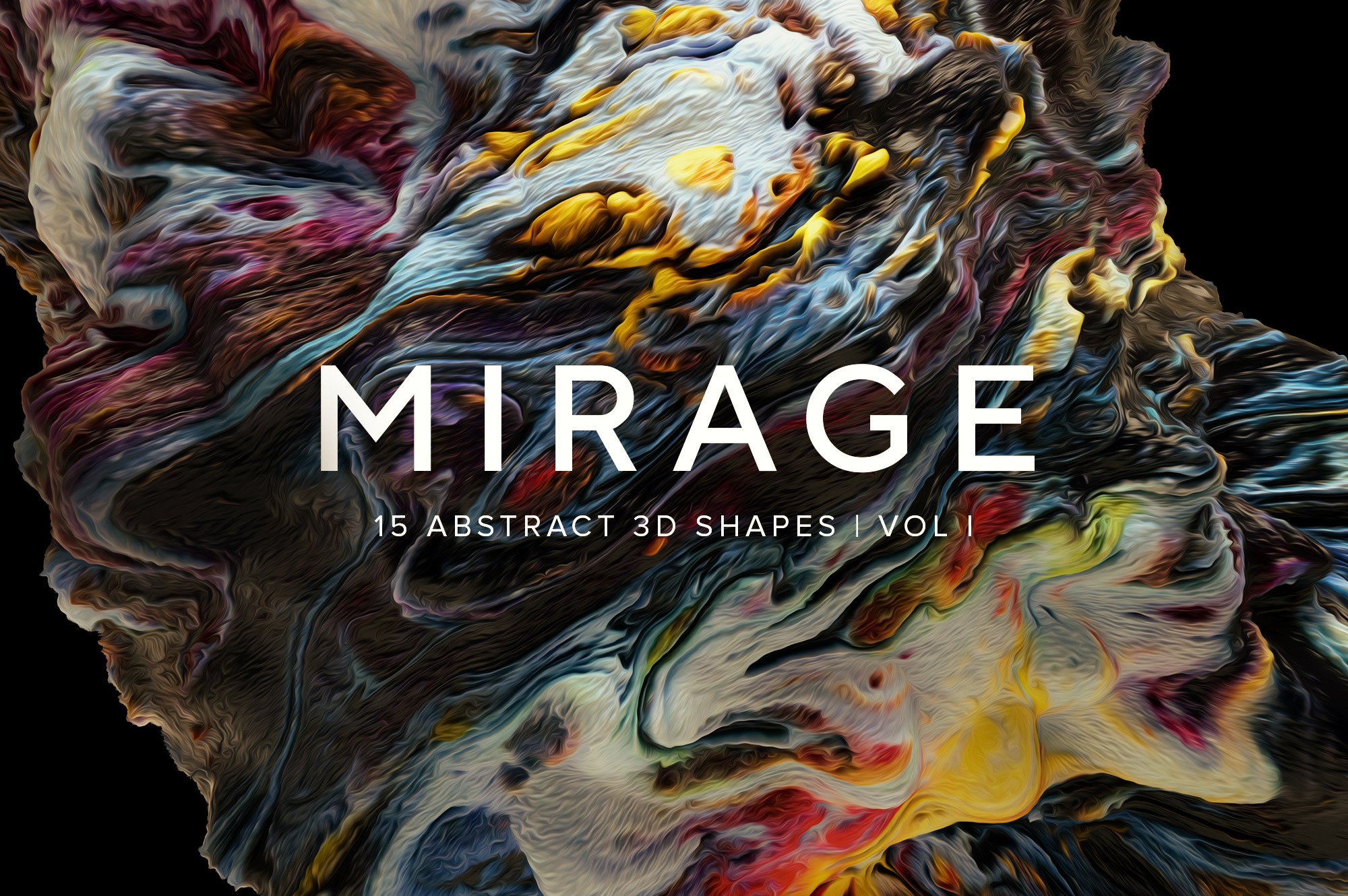 Mirage Vol. 1: Abstract 3D Shapes, a Texture Graphic by RuleByArt
