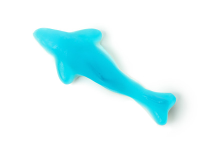 Gummy candy in the form of whale isolated on white background, a Food ...