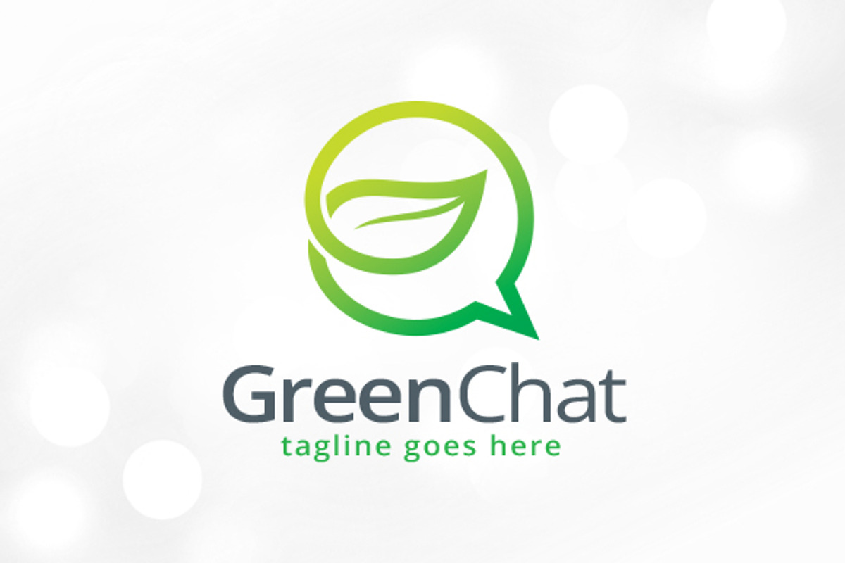 Green Chat Logo Template, a Branding & Logo Template by gunaonedesign