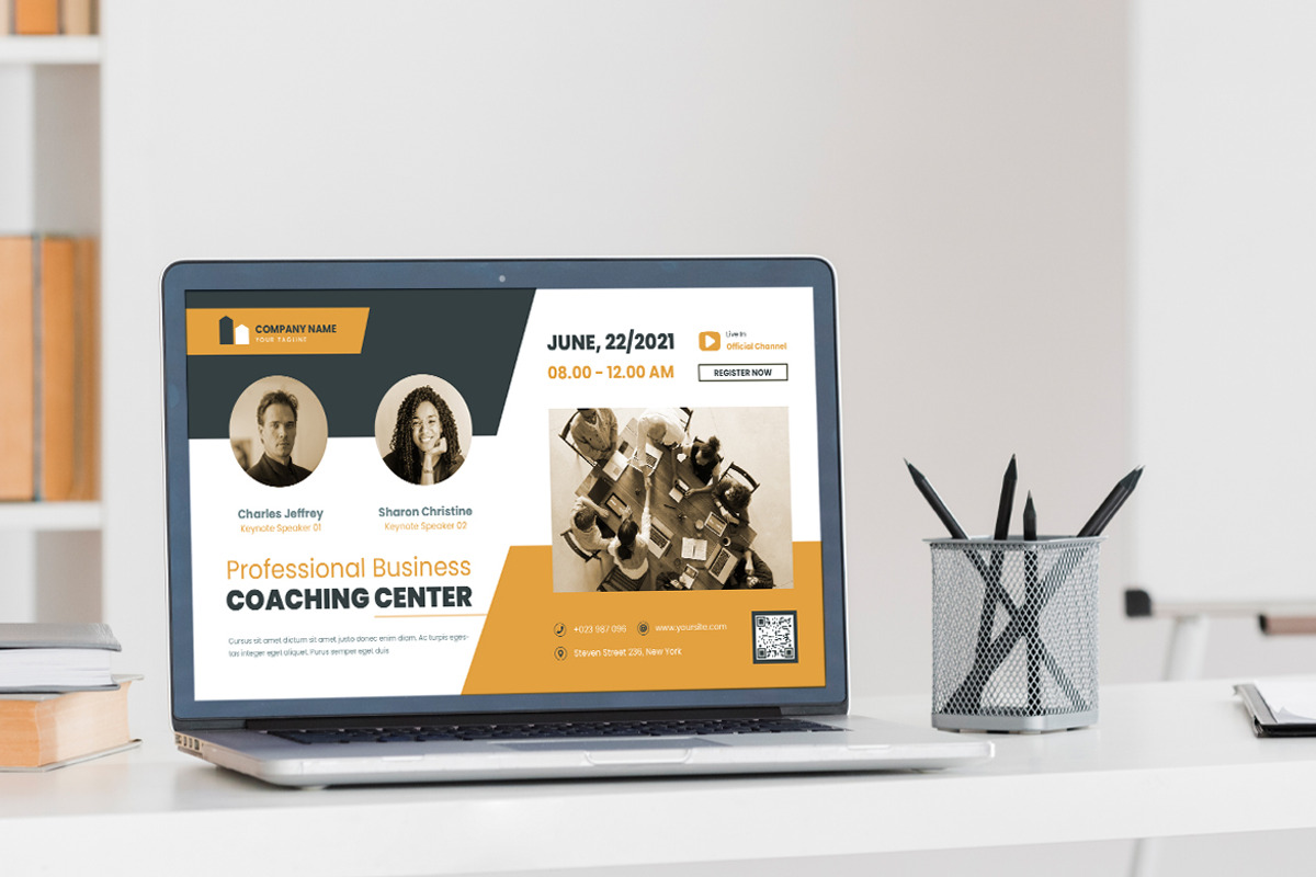 Coaching Digital Poster, a Templates & Theme by Rahardi Creative