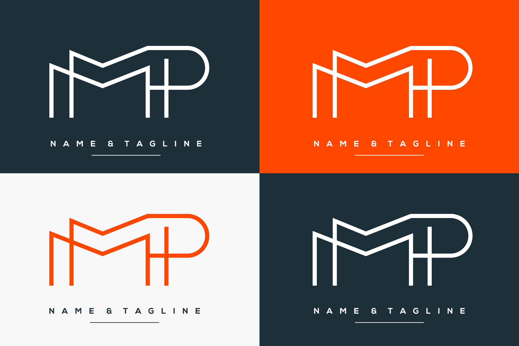 Monogram icon logo MP, a Branding & Logo Template by idesign_4u