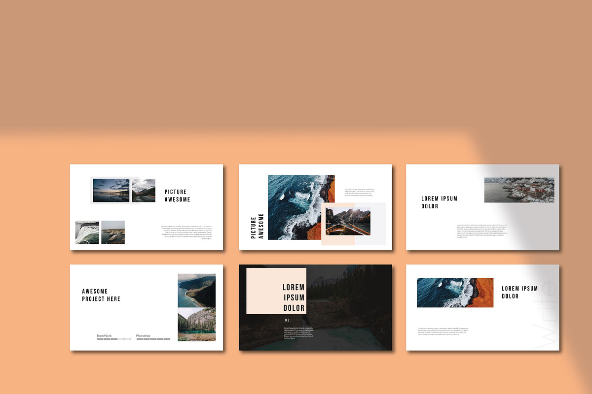 Write Google Slides, a Presentation Template by Spesifikdesign