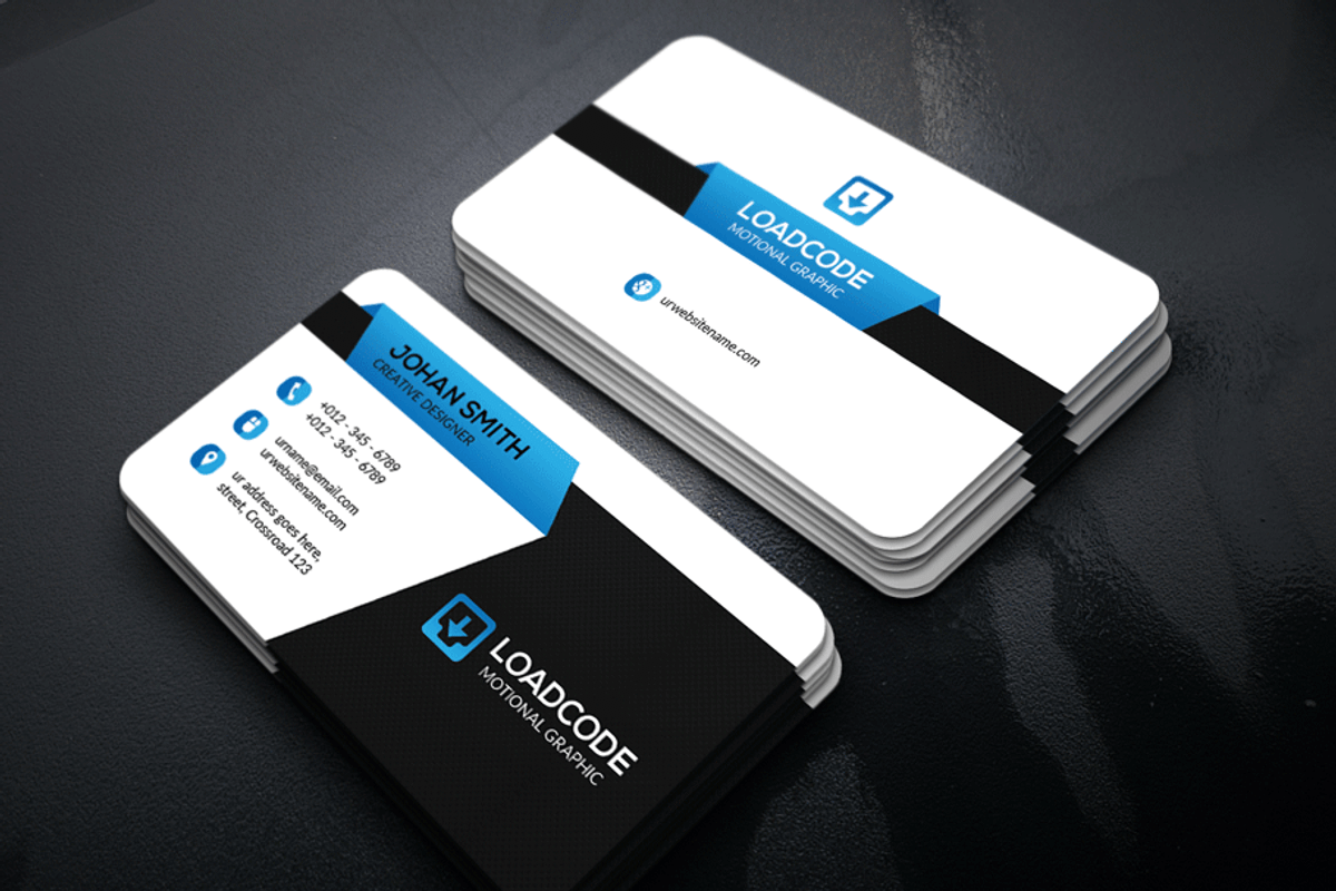 Loadcode creative business card, a Business Card Template by WEB NEXT
