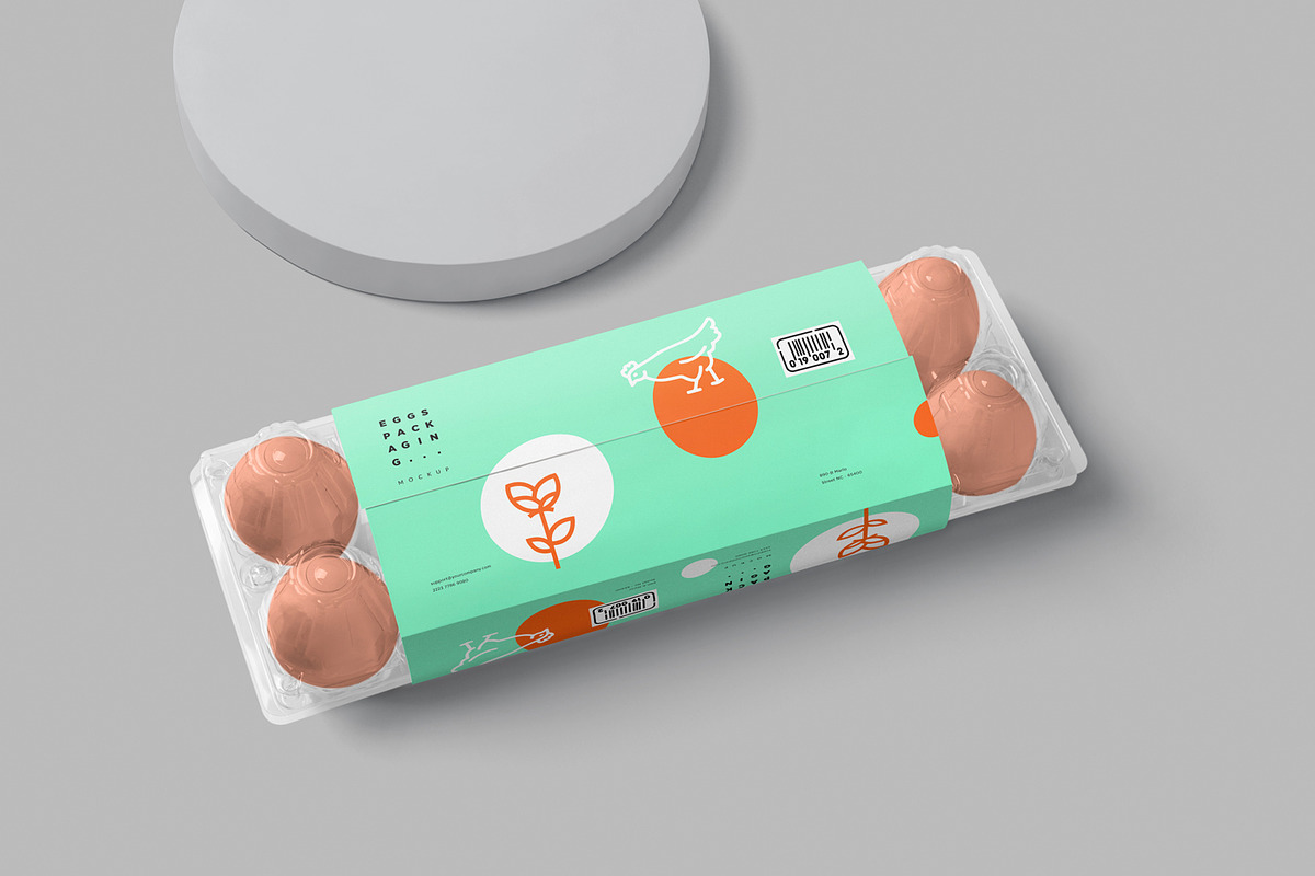 Egg Box Sleeve Mockups, a Packaging Mockup by DesignNeutrons