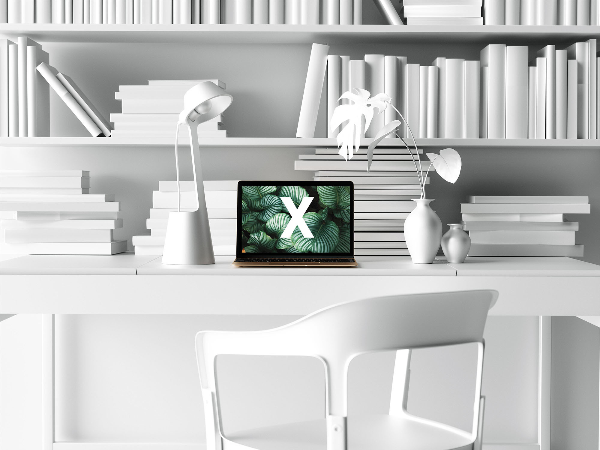 uni color Mockup Office Desk, a Mockup by Graphictwister