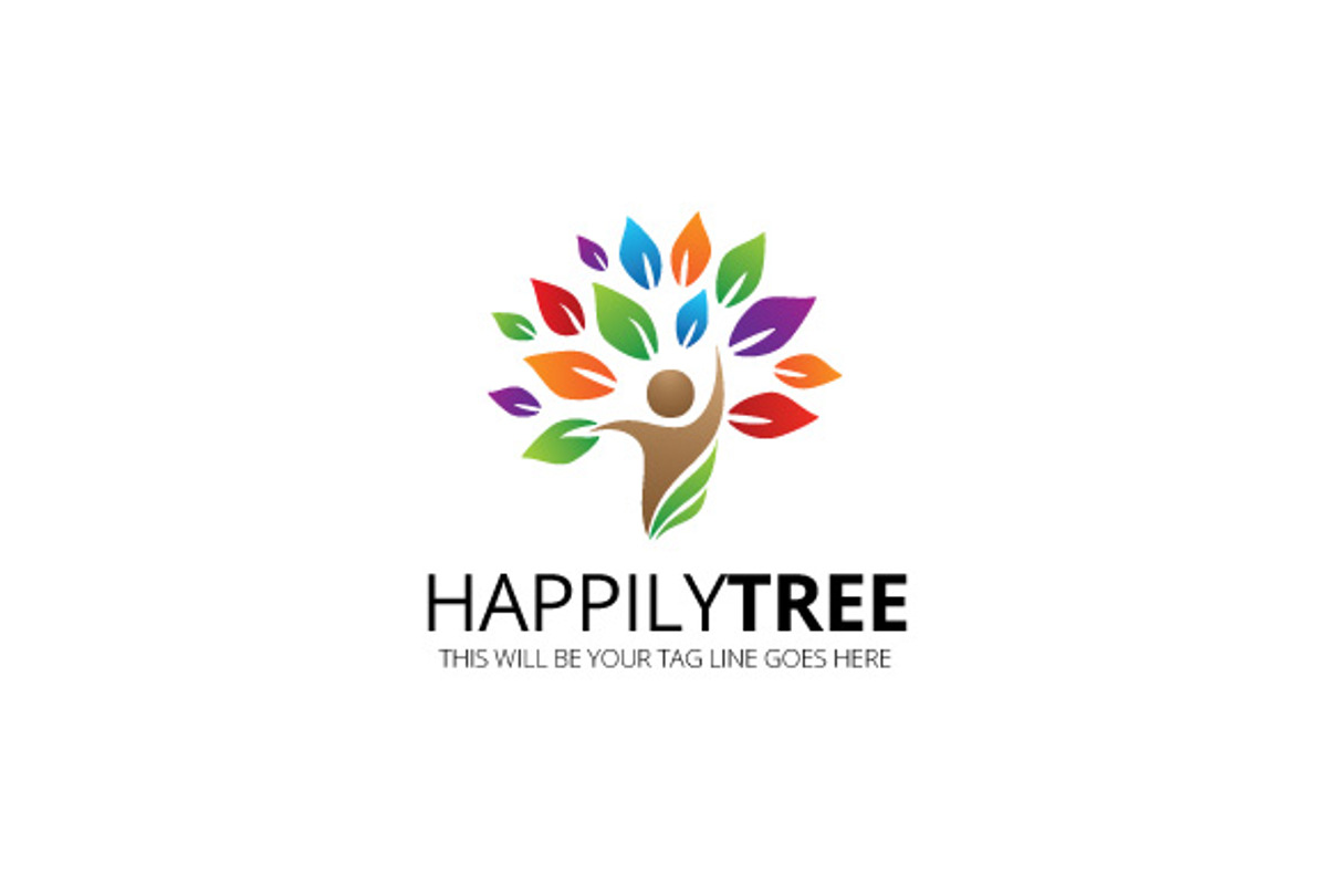 Happily Tree Logo Template, a Branding & Logo Template by The Branding ...