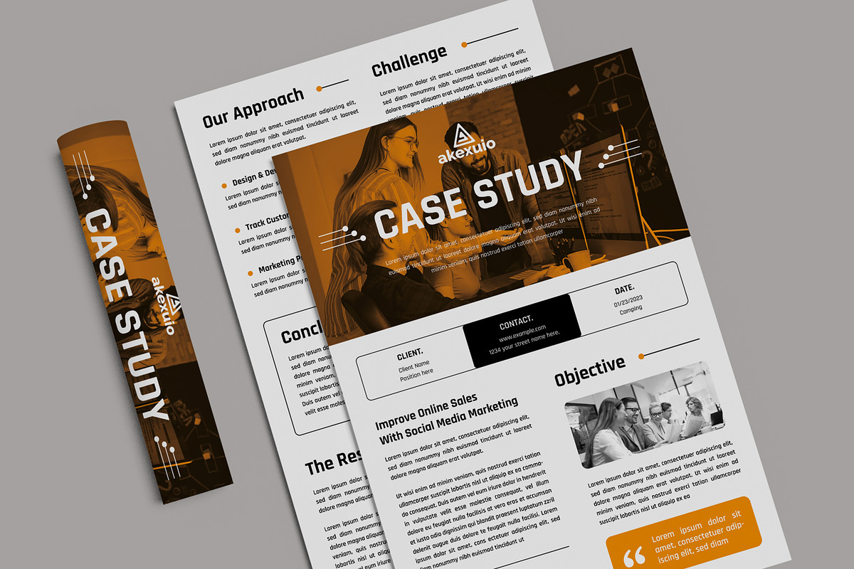 Business Case Study Layout Template