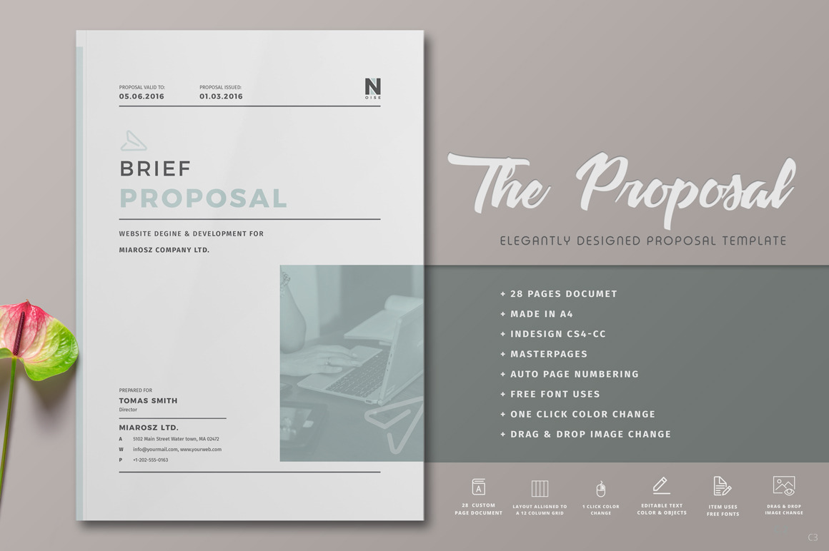 Proposal, a Brochure Template by ThemeDevisers