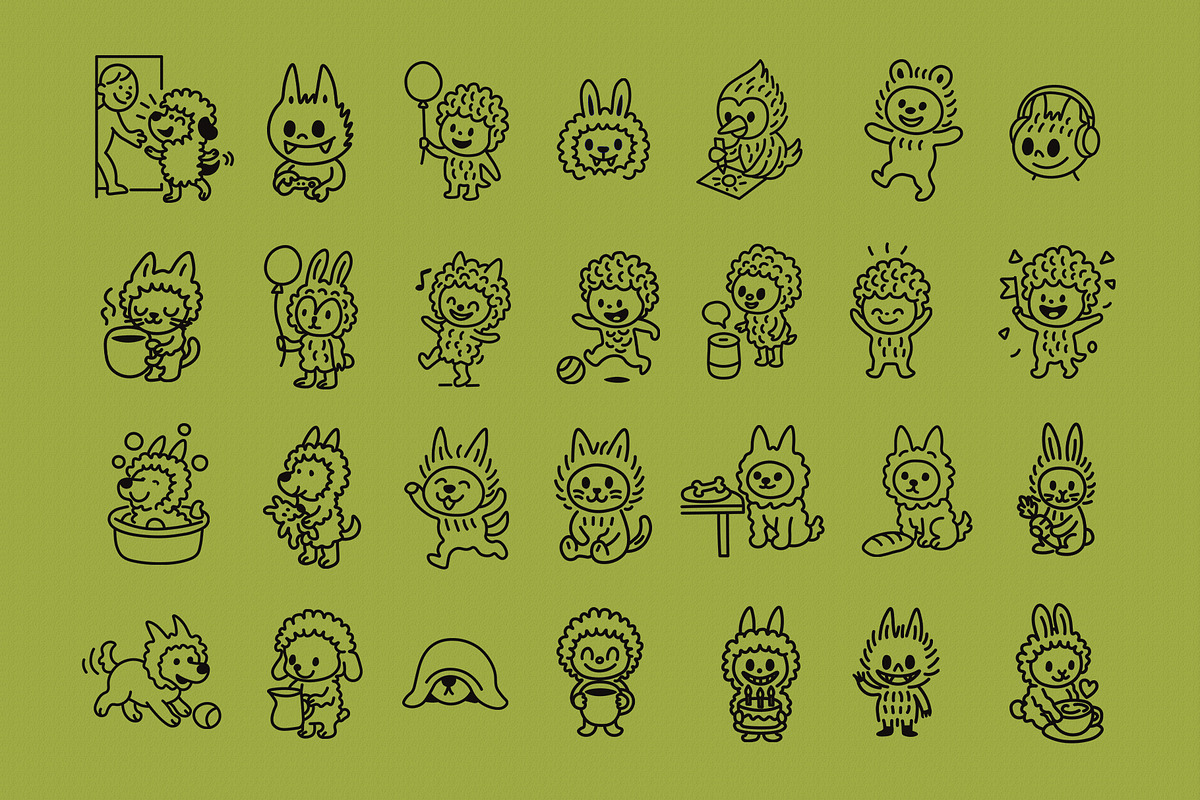 Funny Monster Mascots Vector Pack, an Object Graphic by divanovskaya_nv